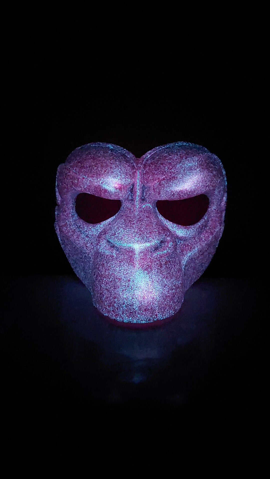 Ape Mask Uv Blacklight Glow Worm Movie Prop Party Festival Burning Man ...