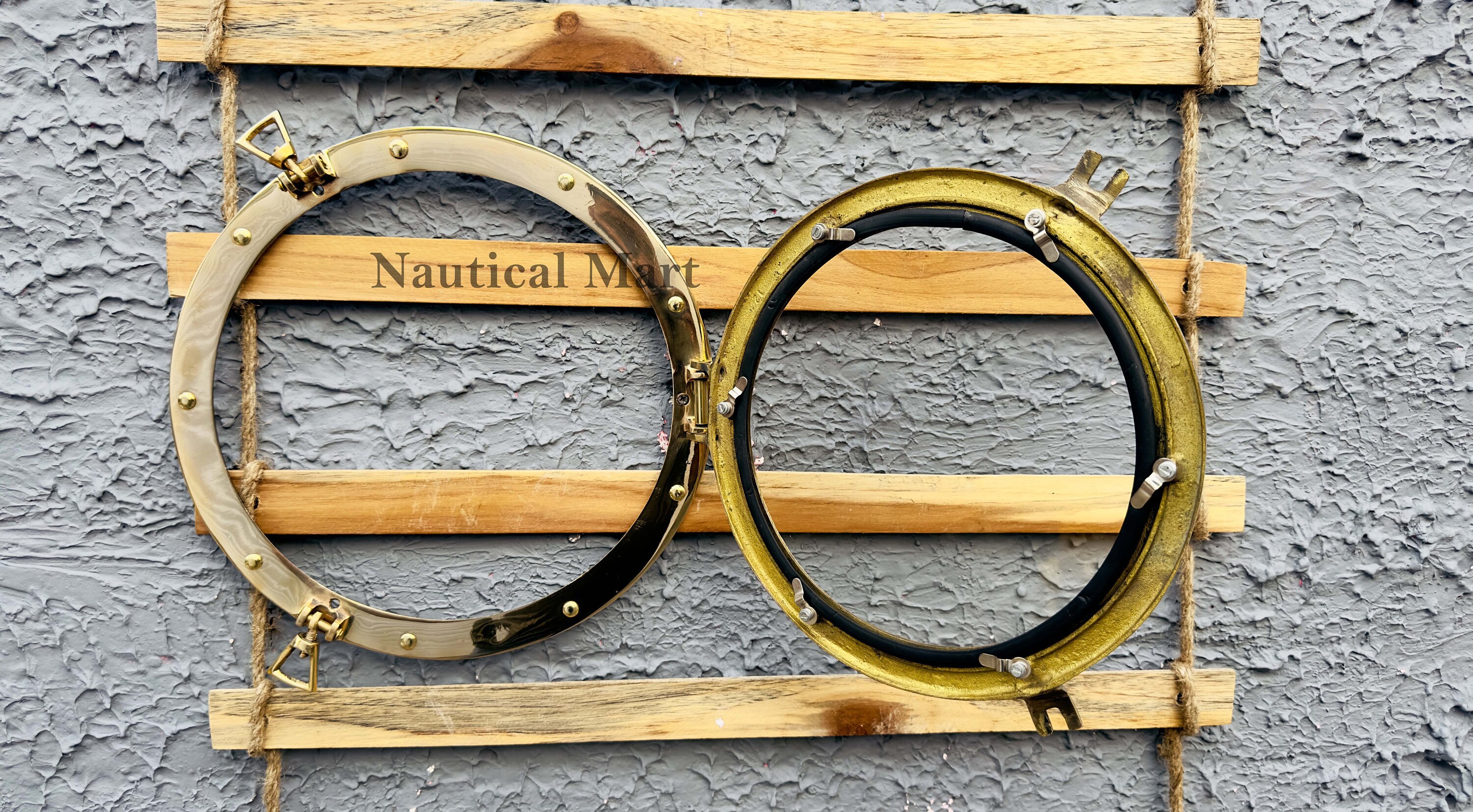 Nautical Brass Porthole With Transparent Glass Window Ship - Etsy