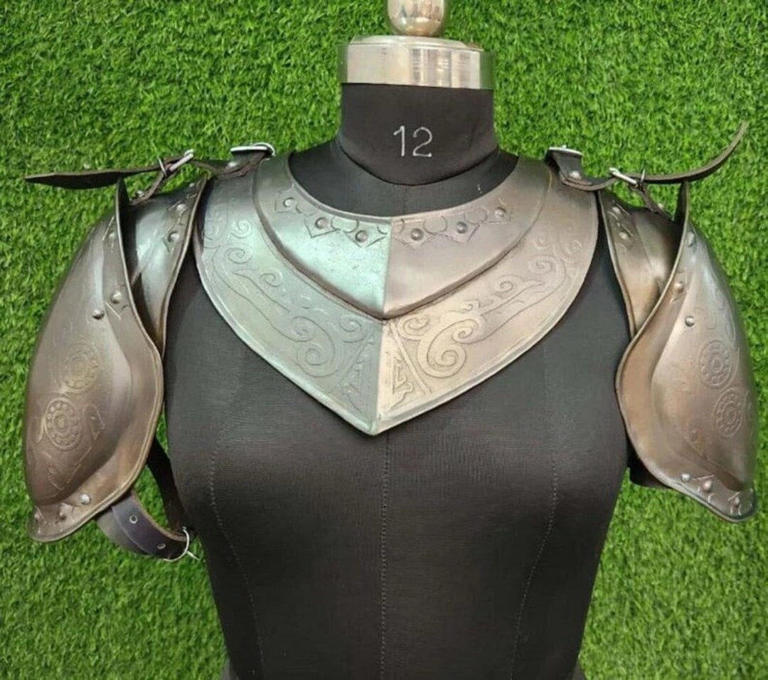 Medieval Shoulder and Gorget Set - Etsy