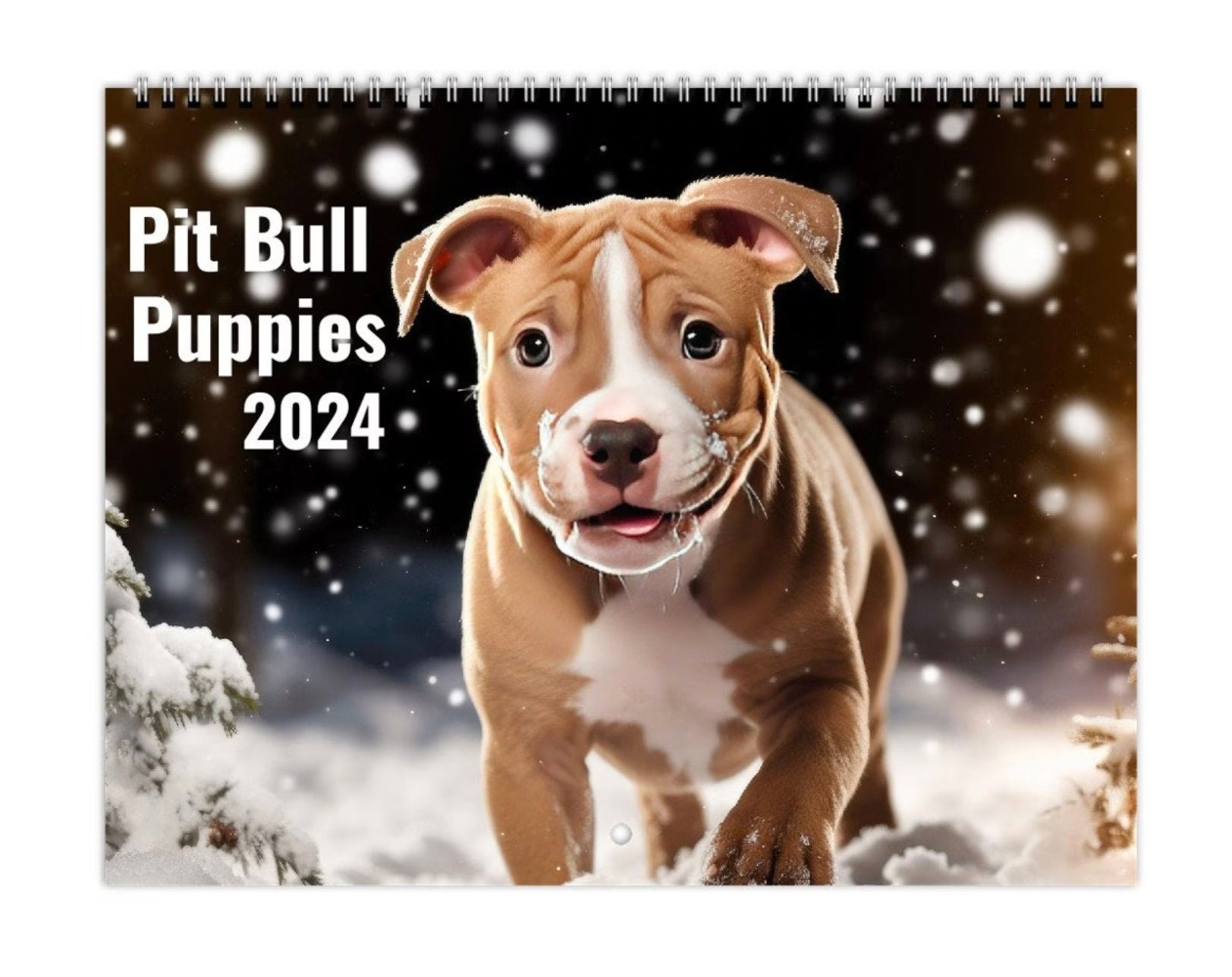 2024 Pit Bull Puppies Calendar 11 X 8.5 USA & CAN Only - Etsy