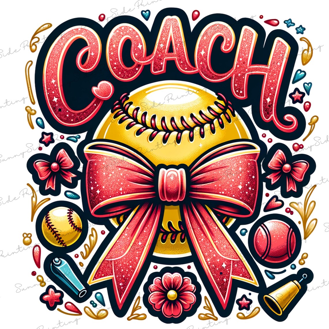 Softball Coach Clipart, Coach PNG, SVG, Cutting, Svg, Cut File, Cricut ...