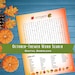 October Word Search | Fall Themed | Printable | Instant Download - Etsy