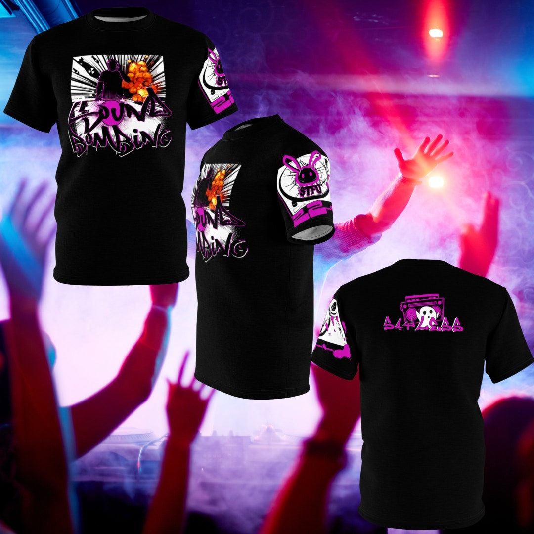 Black & Pink STFU Tee / Streetwear / Womens Graphic Tee / DJ Shirts ...