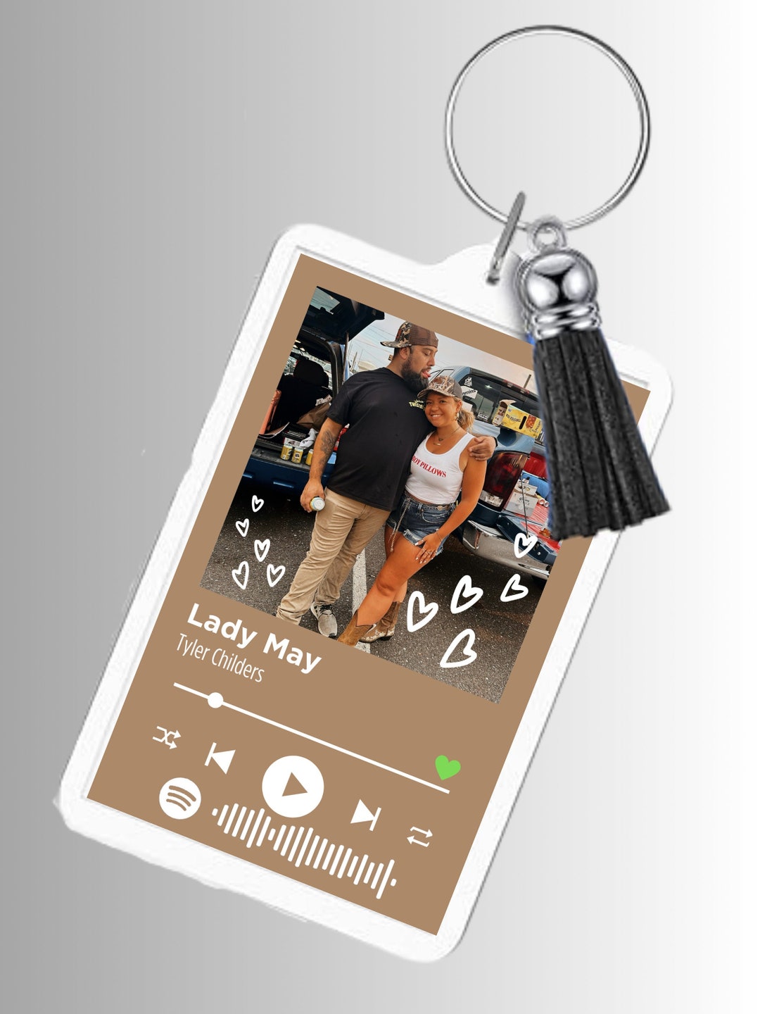 Custom Album Cover Keychain Gift (boyfriend / Girlfriend, Husband ...