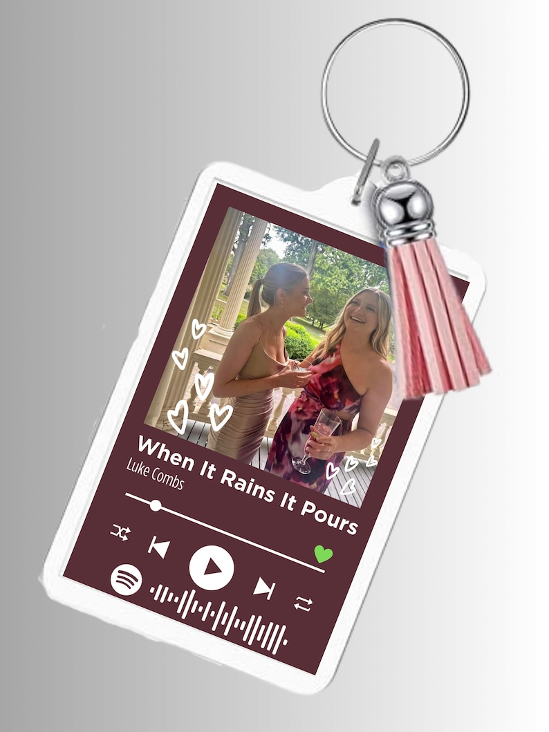 Sister Gift Custom Album Cover Keychain - Etsy