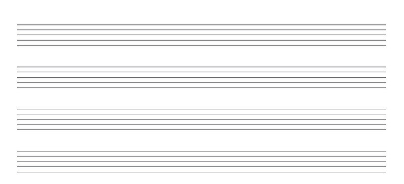 Staff Paper Music Sheet - Etsy