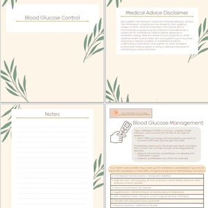 Blood Glucose Workbook & Tracker - Etsy