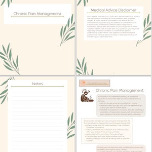 Chronic Pain Workbook & Tracker - Etsy