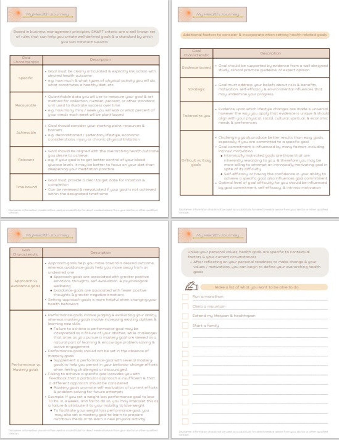 Goal Setting Workbook & Tracker - Etsy