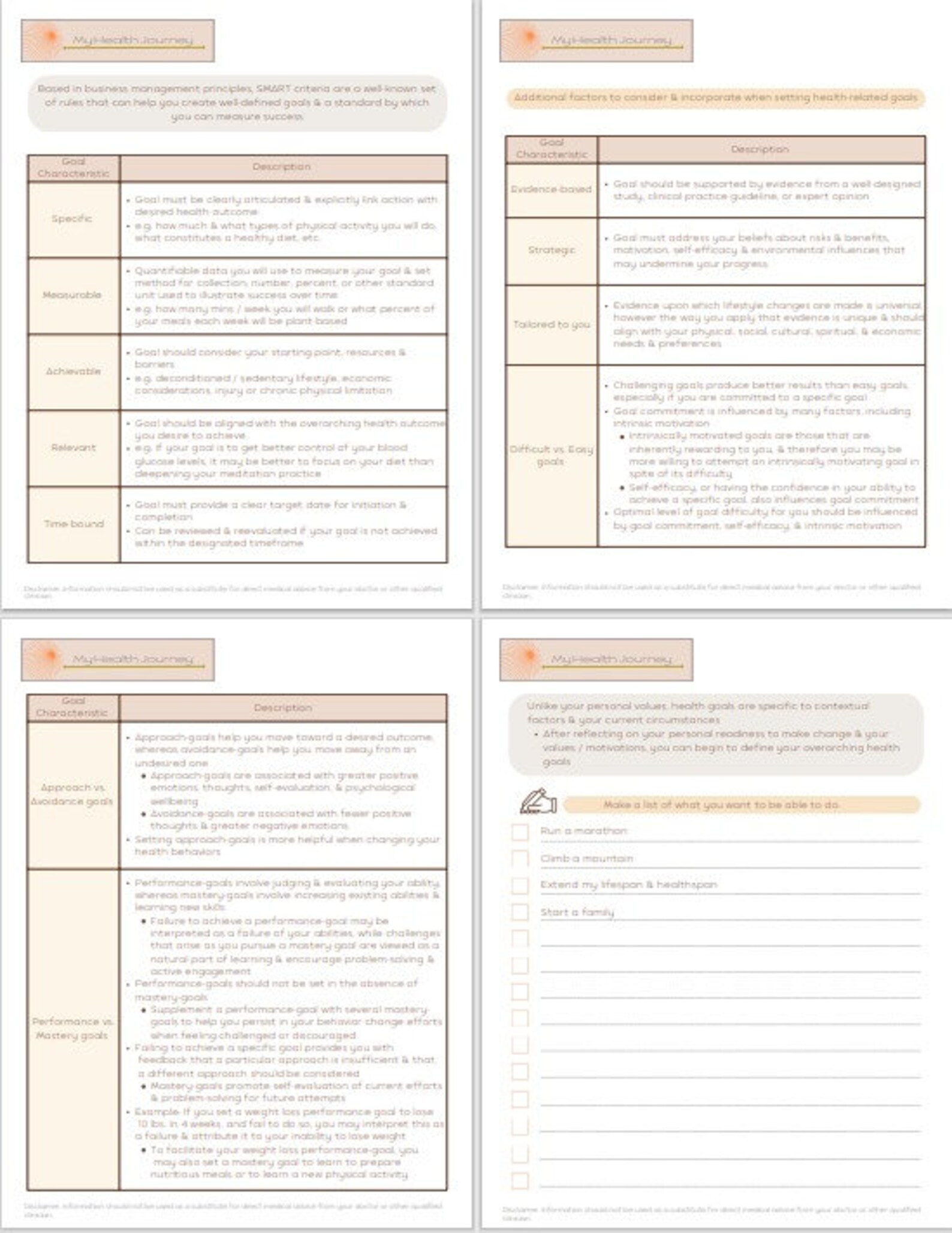 Goal Setting Workbook & Tracker - Etsy