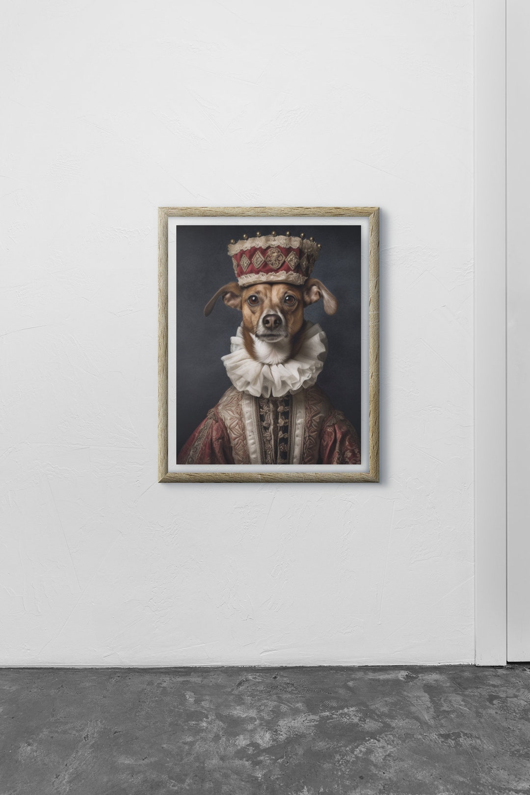 Royal Paws Art, Royal Pet Portrait, Dog Portrait, Pet Portraits, Wall ...