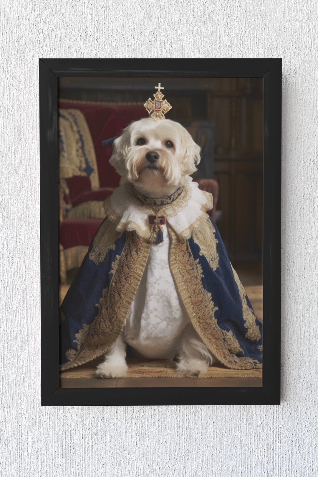 Royal Paws Art, Royal Pet Portrait, Dog Portrait, Pet Portraits, Wall ...
