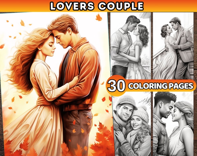 Love Conquers All. Soulmate / Couple Adult Coloring Book Digital ...