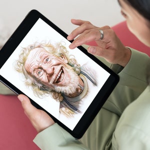 40 Happy Elderly Men Coloring Pages for Adults Printable Grayscale ...