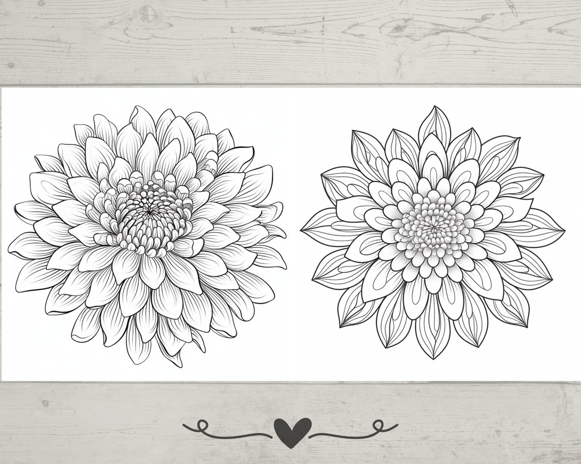 Coloring Page for Adults Grayscale Coloring Page Instant - Etsy