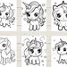 Cute Unicorn Coloring Pages for Kids Kawaii Unicorn Coloring Book ...