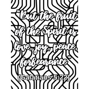 100+ Bible Verse Coloring Pages Christian Printable Coloring Book Adult ...