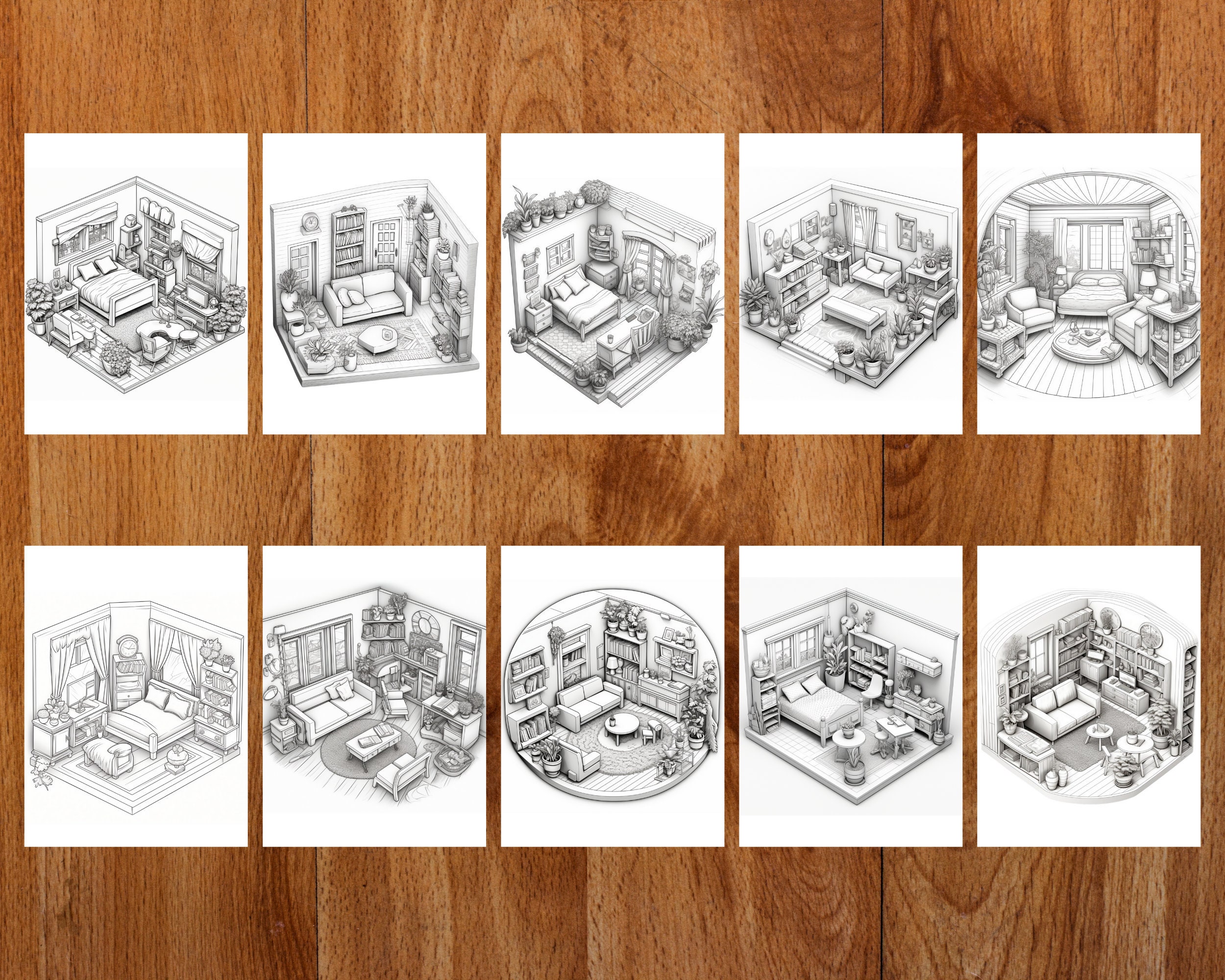 50 Pocket Room Coloring Pages Printable Interior Design Coloring Pages ...