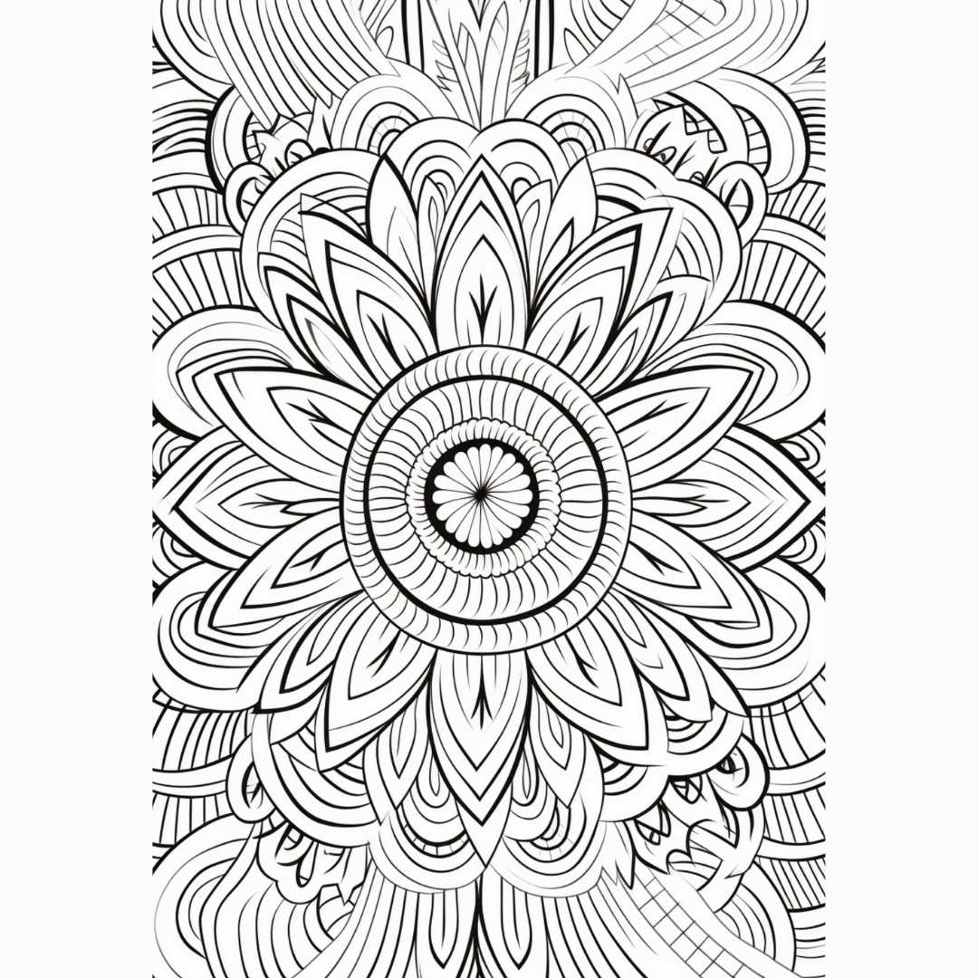 100 Abstract Coloring Pages for Adults Abstract Pattern Adult - Etsy