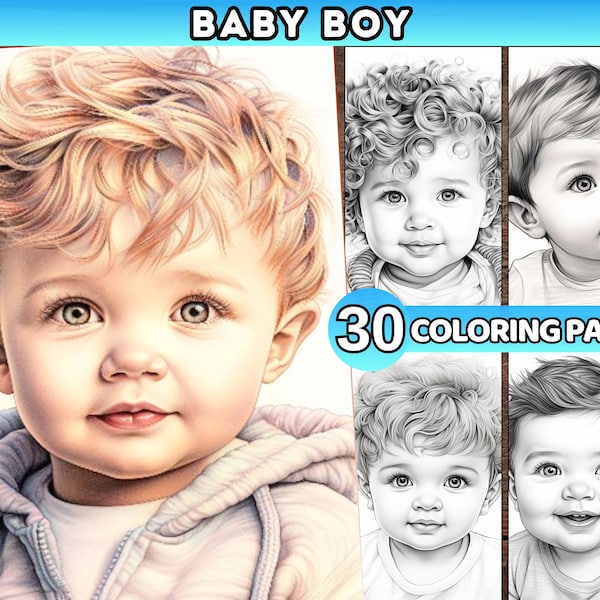 Baby Coloring Pages for Adults - Etsy