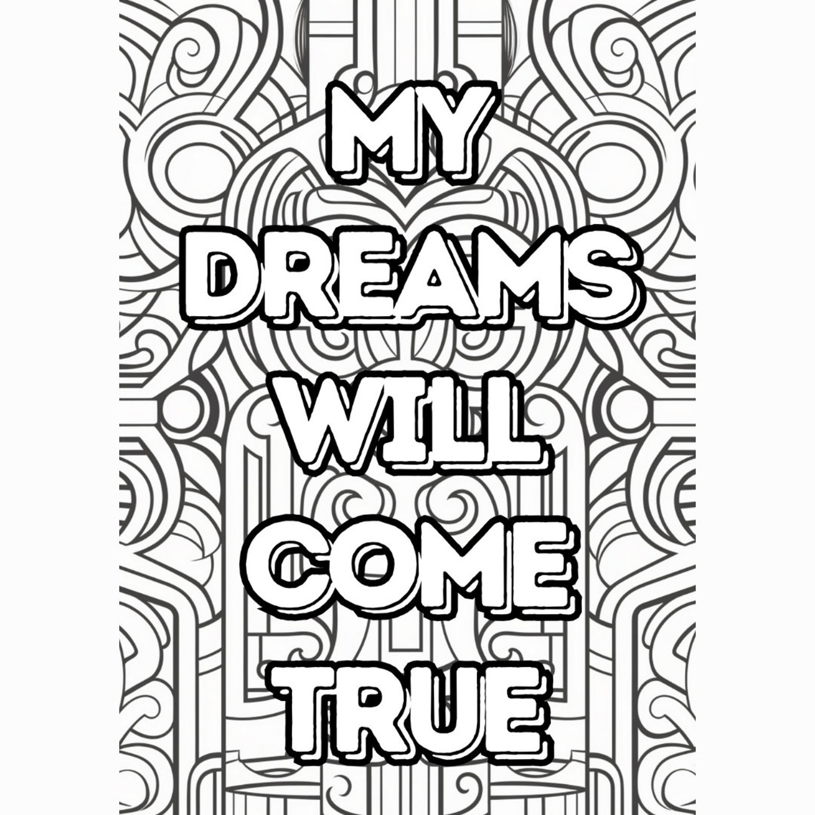 100 Motivational Quotes Coloring Pages for Adults Relaxation - Etsy