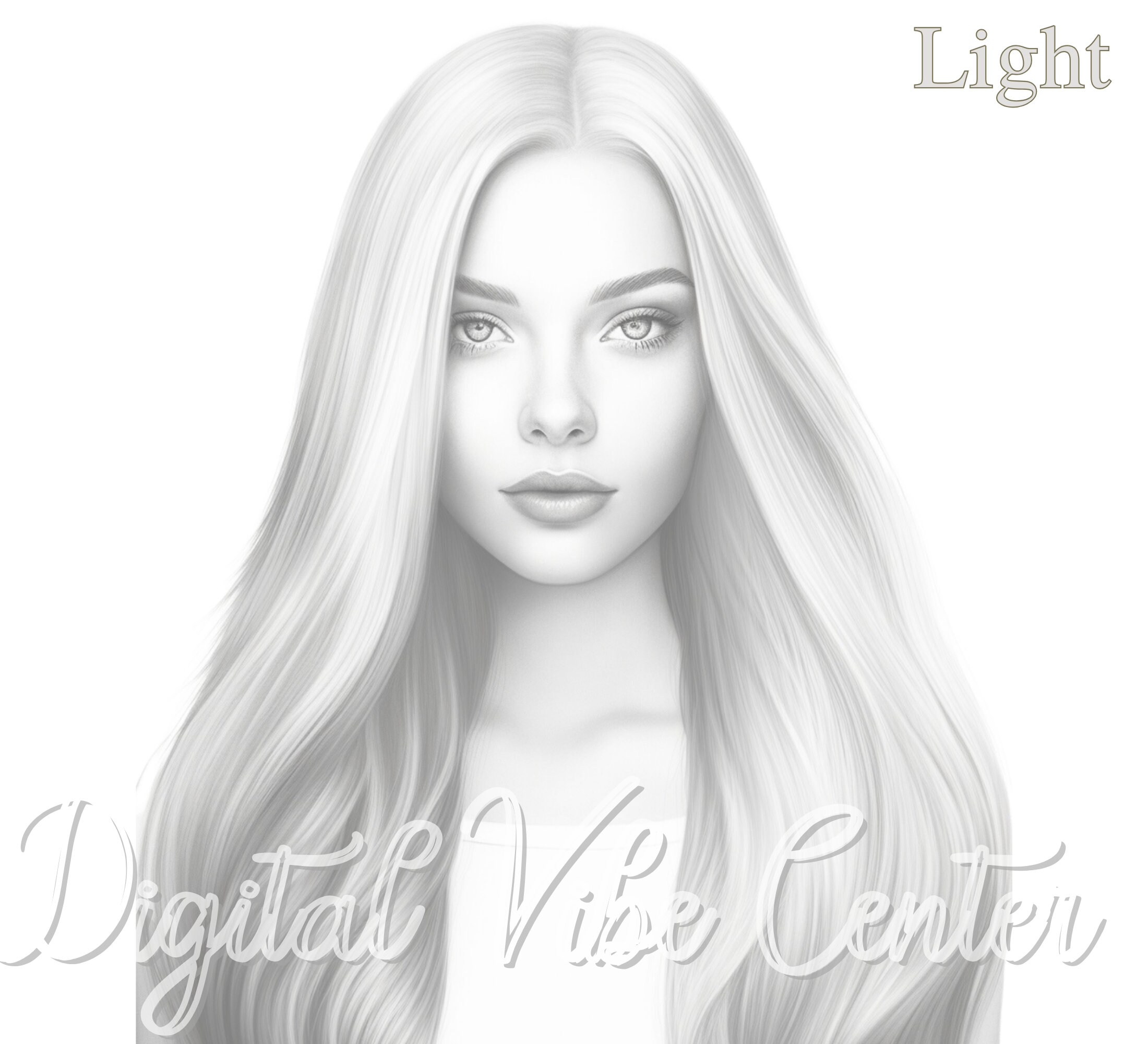 Premium Coloring Page for Adult Printable Women Colouring Pages Book ...