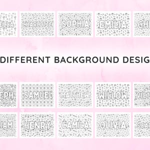 Customizable Coloring Pages Editable Custom Name Coloring Page for Kids ...
