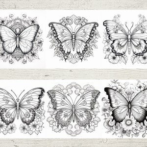 Butterfly Coloring Pages for Adult and Kids, Butterfly Mandala ...