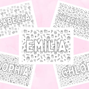 Customizable Coloring Pages Editable Custom Name Coloring Page for Kids ...