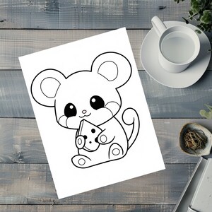 100+ Kawaii Animals Coloring Pages: Mega Bundle (PDF) - Etsy