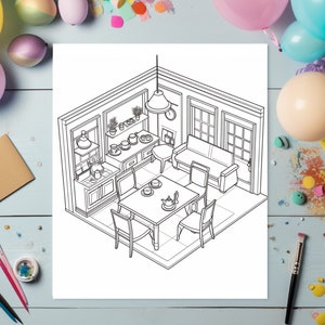 50 Pocket Room Coloring Pages Printable Interior Design Coloring Pages ...