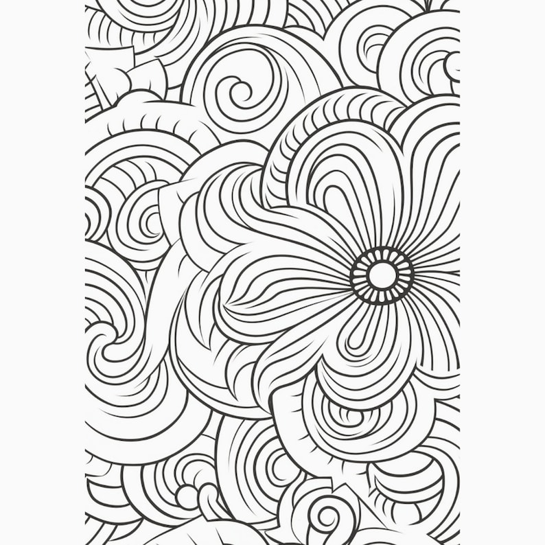 100 Abstract Coloring Pages for Adults Abstract Pattern Adult - Etsy