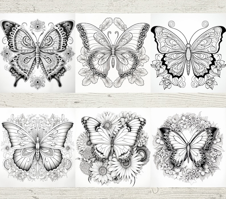 Butterfly Coloring Pages for Adult and Kids, Butterfly Mandala ...