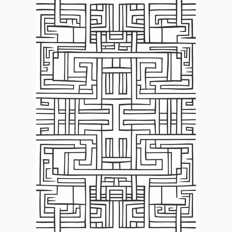 100 Abstract Coloring Pages for Adults Abstract Pattern Adult - Etsy