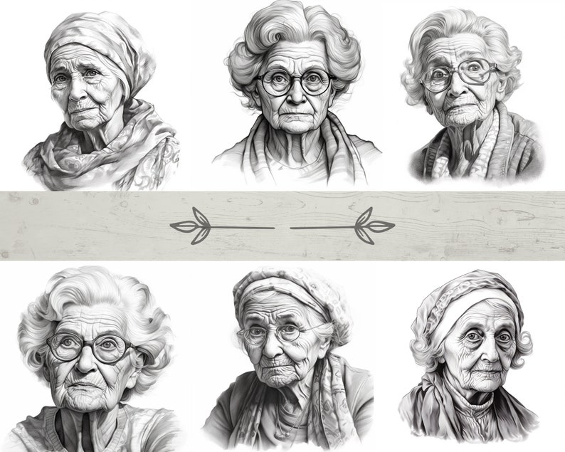 30 Old People Coloring Pages for Adults Printable Adult - Etsy Australia