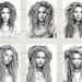 Coloring Pages for Adult Dreadlocks Hairstyle Coloring Book Fasion ...