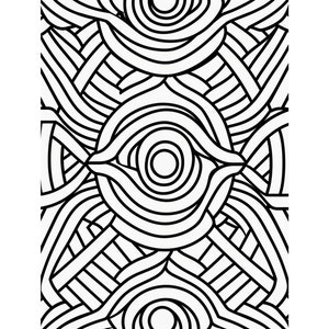 100+ Geometric Coloring Pages for Adults Abstract Adult Coloring Book ...