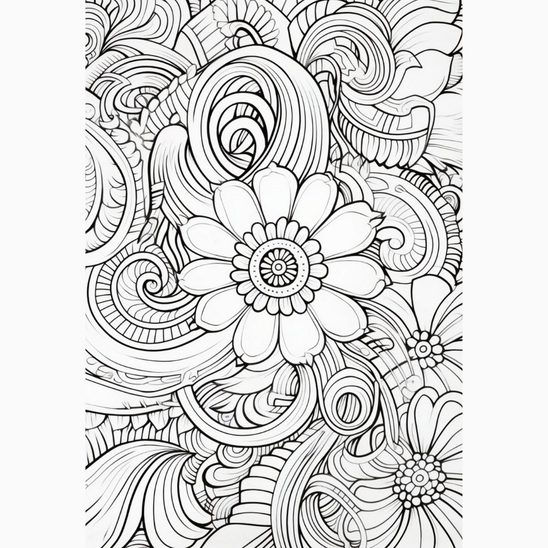 100 Abstract Coloring Pages for Adults Abstract Pattern Adult - Etsy
