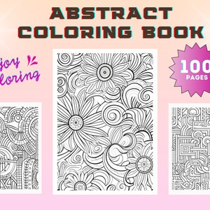 100+ Abstract Coloring Pages for Adults Abstract Pattern Adult Coloring ...