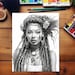 Coloring Pages for Adult Dreadlocks Hairstyle Coloring Book Fasion ...