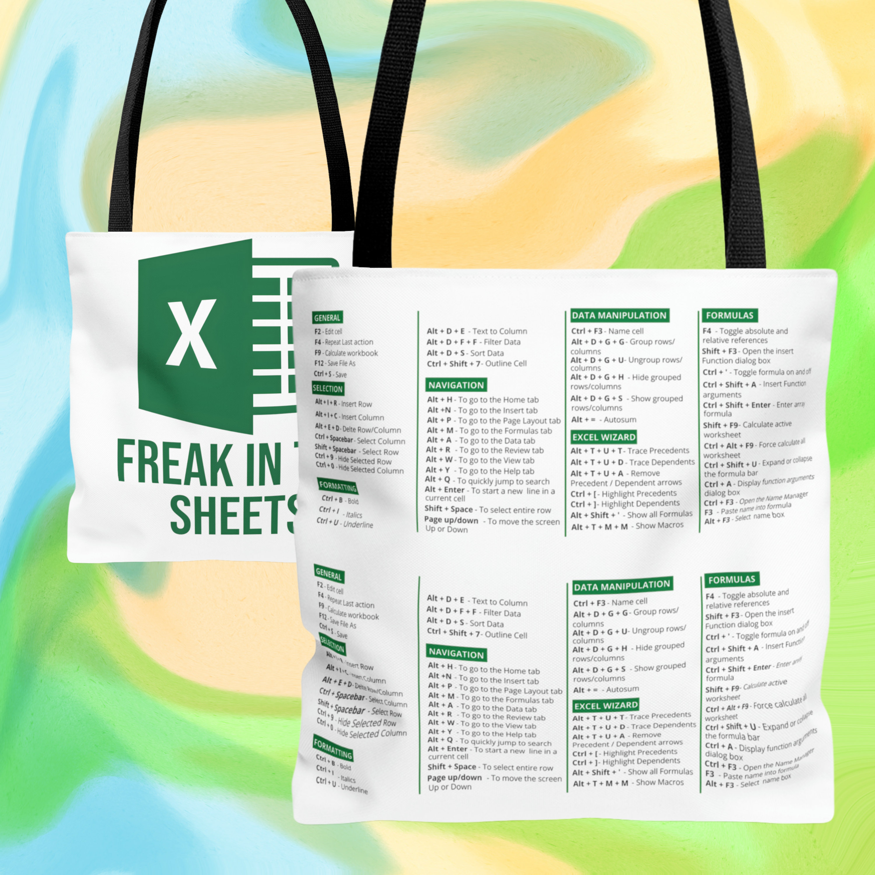 Excel Freak in the Sheets Microsoft Excel Spreadsheet Set of 7 PNG ...