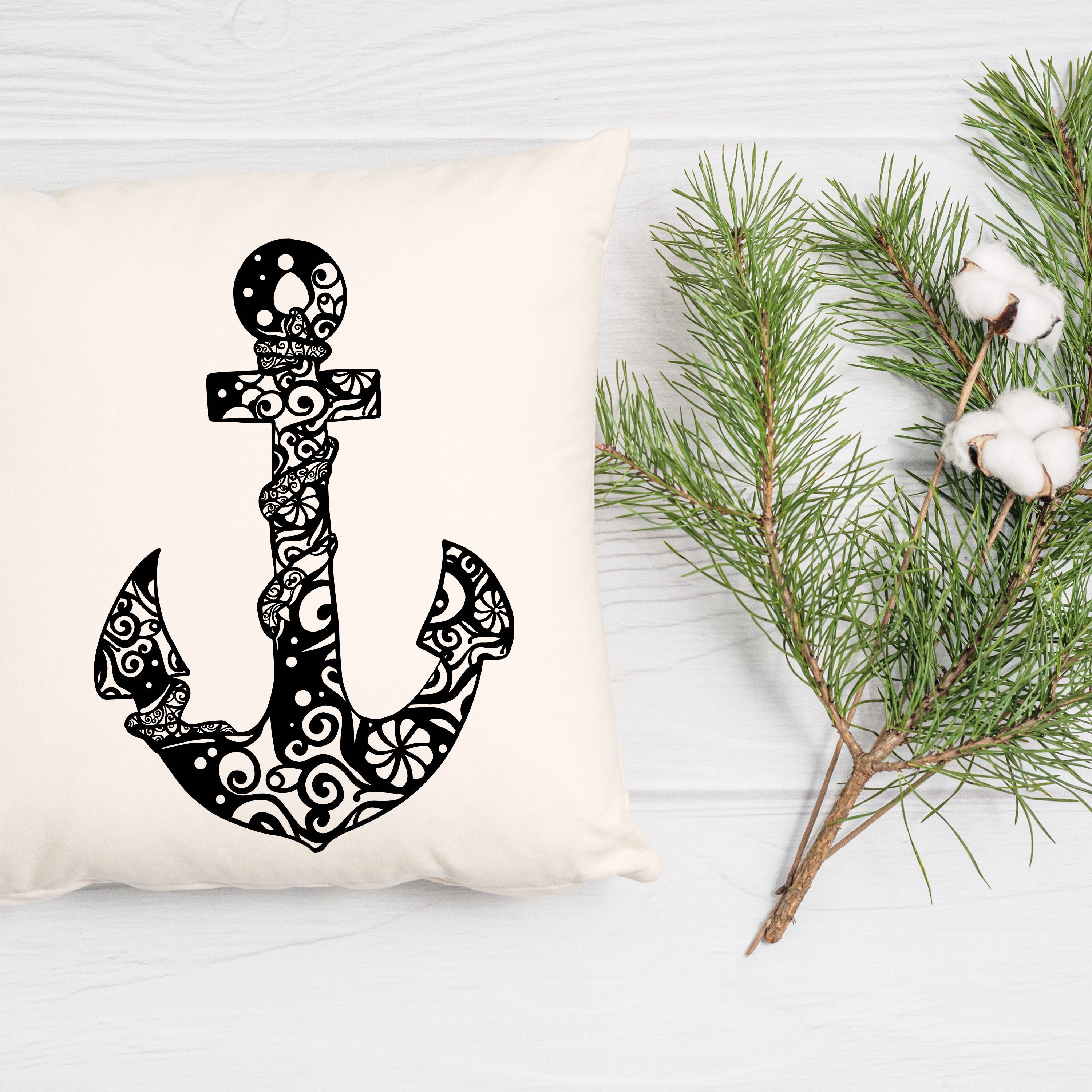 Mandala Anchor SVG PNG, Mandala Svg, Nautical Clipart, Nautical Decor ...