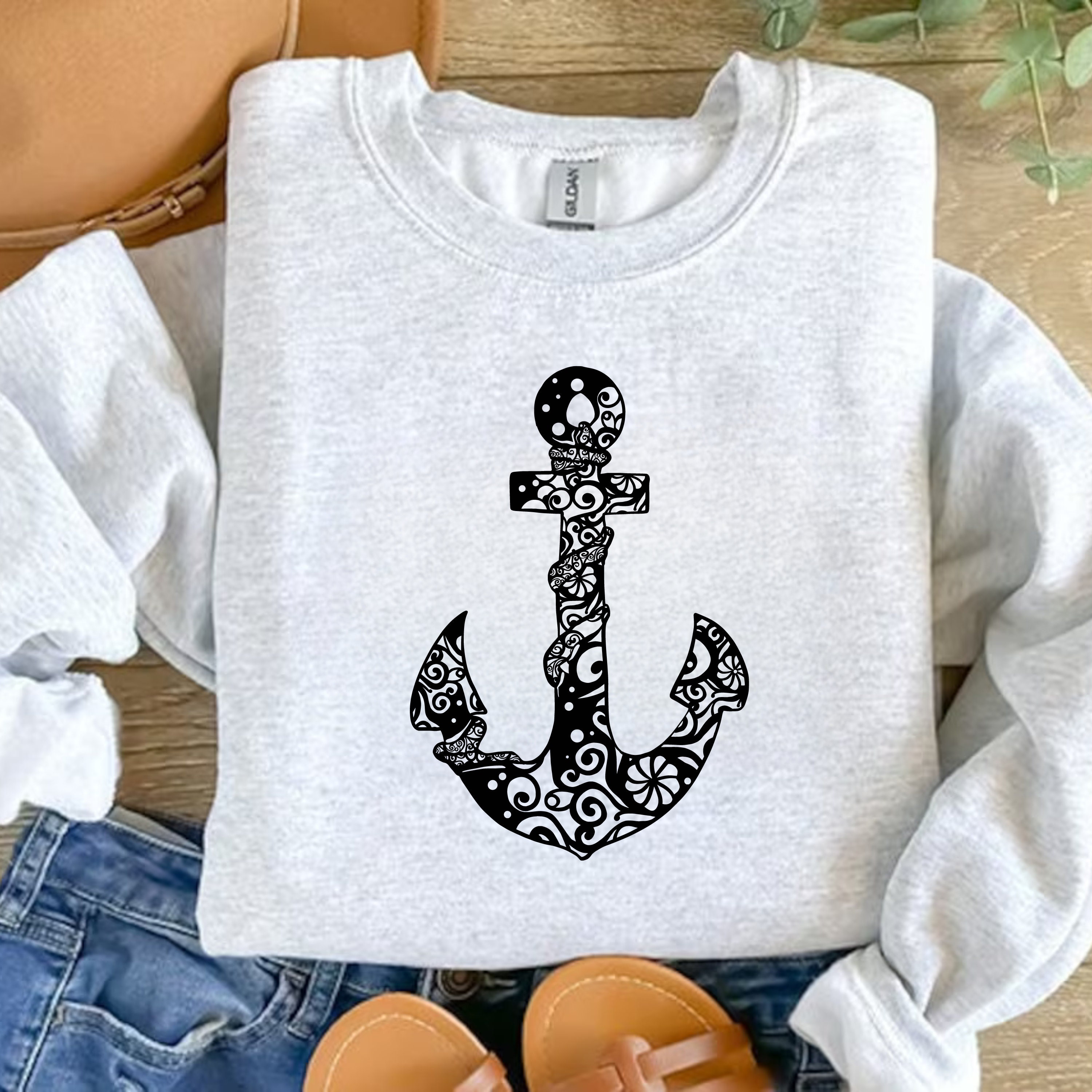 Mandala Anchor SVG PNG, Mandala Svg, Nautical Clipart, Nautical Decor ...