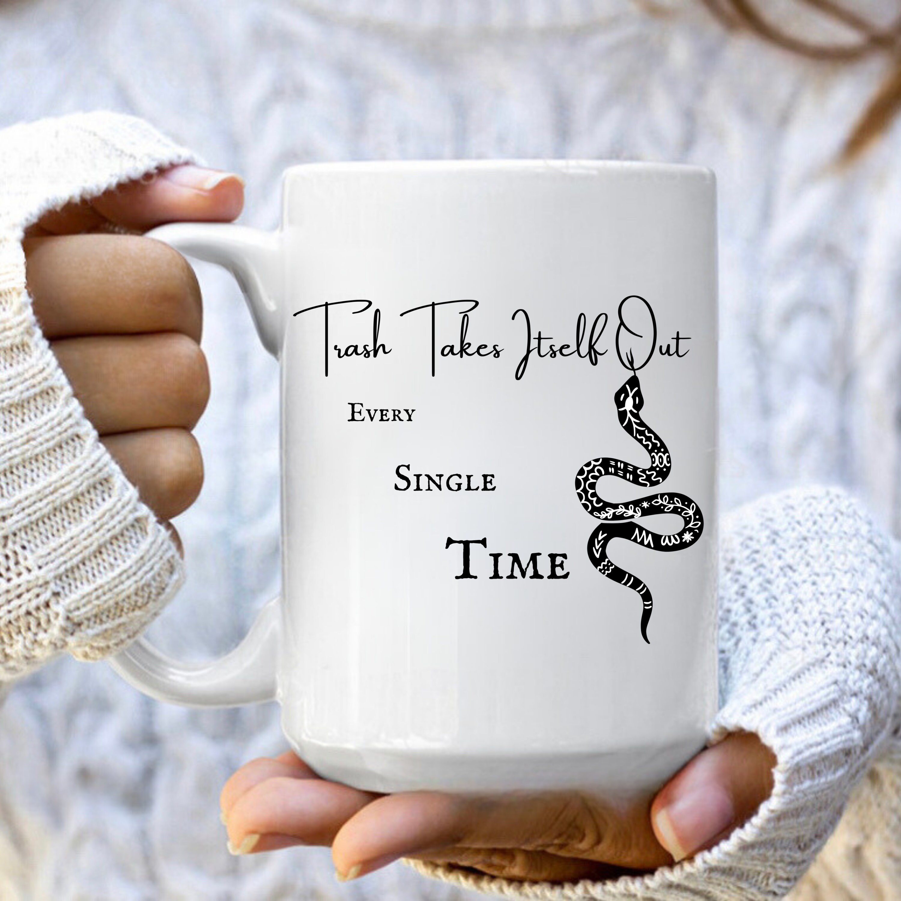 Trash Takes Itself Out Every Single Time SVG & PNG, Swiftie Snake Reputation Sublimation, Trash ...