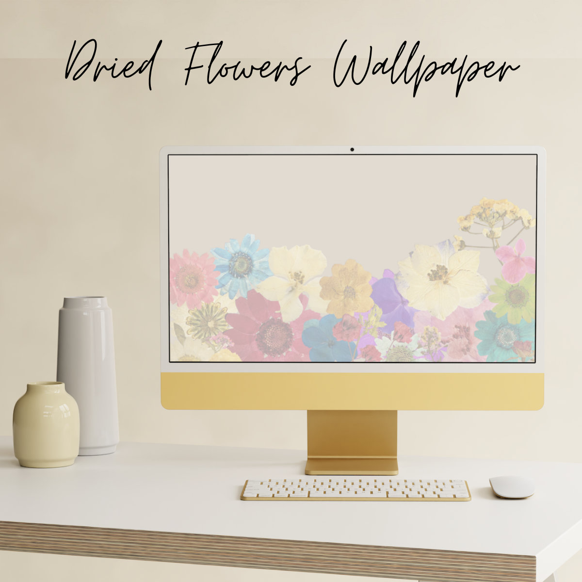 Dried Flowers Set of 2 Desktop Wallpapers, 4480 X 2520 Pixels ...