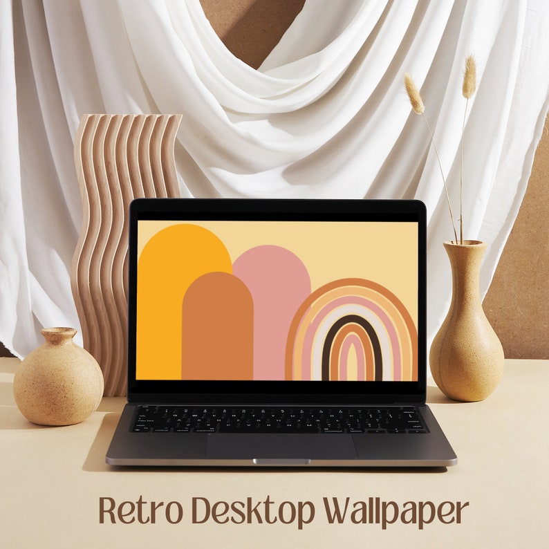 Retro Shapes Groovy Set of 3 Desktop Wallpapers, 4480 X 2520 Pixels ...