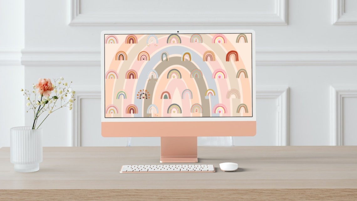 Boho Rainbows Desktop Wallpaper | 4480 X 2520 Pixels | Boho Screensaver ...