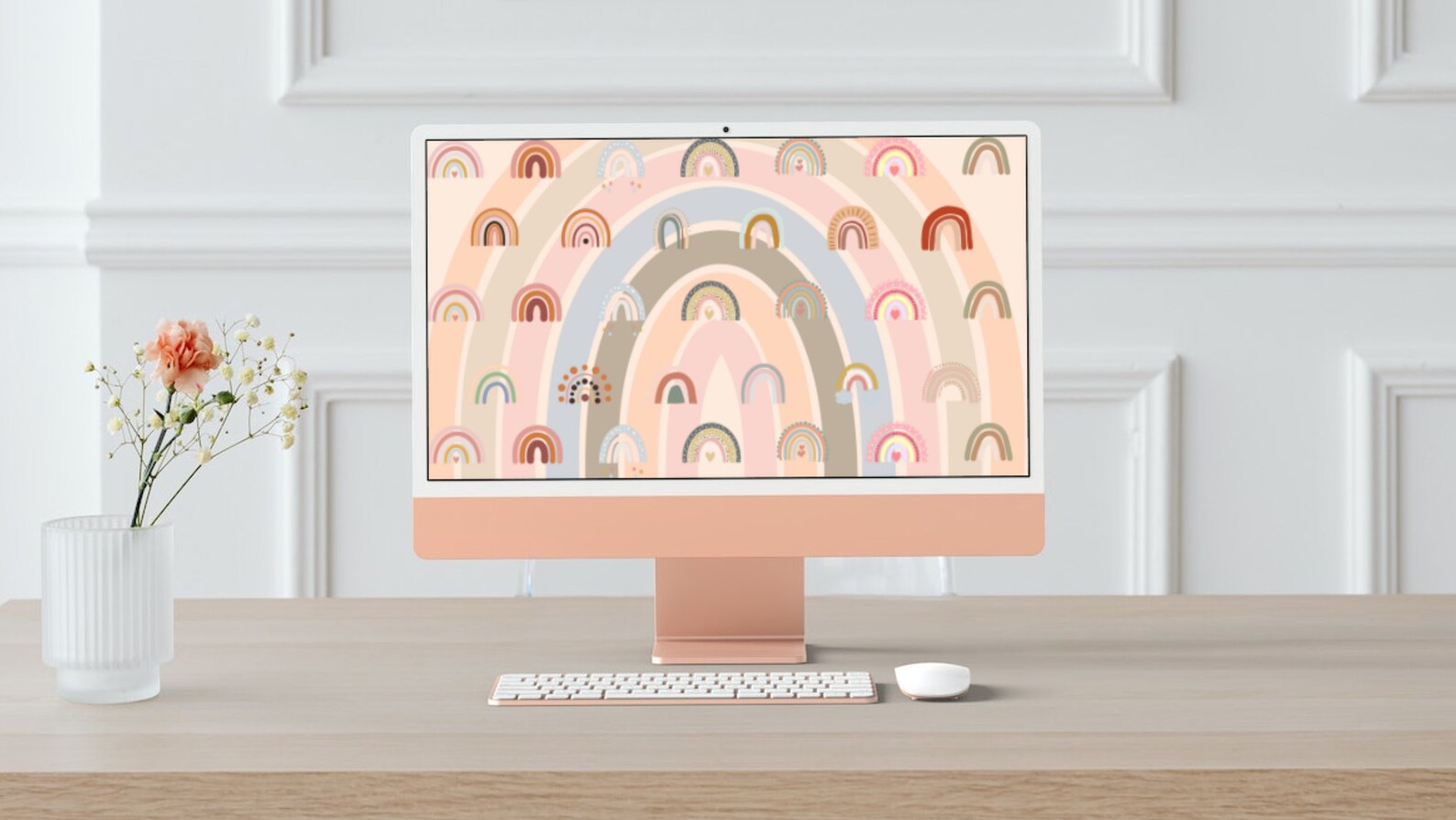 Boho Rainbows Desktop Wallpaper | 4480 X 2520 Pixels | Boho Screensaver ...