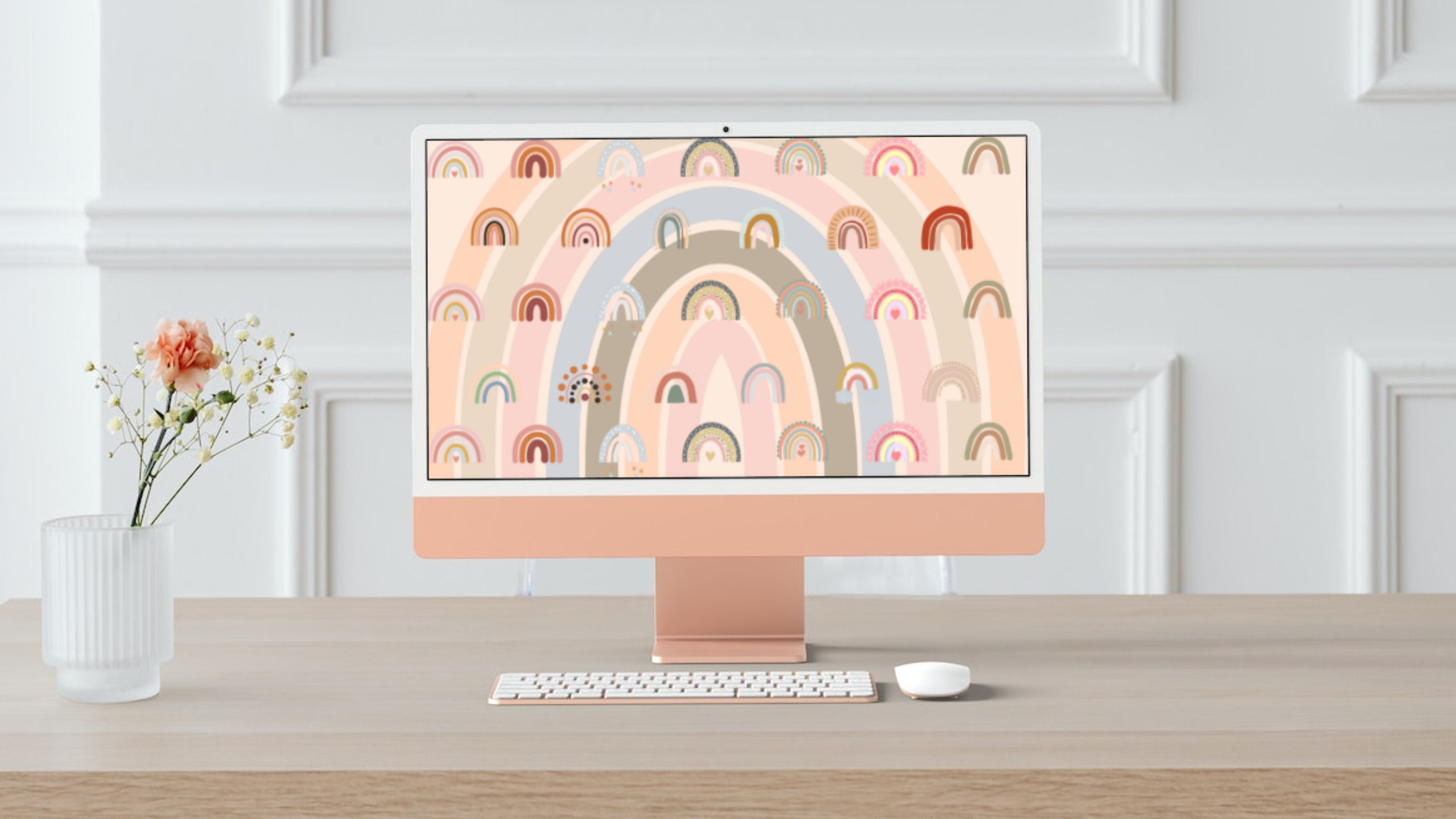 Boho Rainbows Desktop Wallpaper | 4480 X 2520 Pixels | Boho Screensaver ...