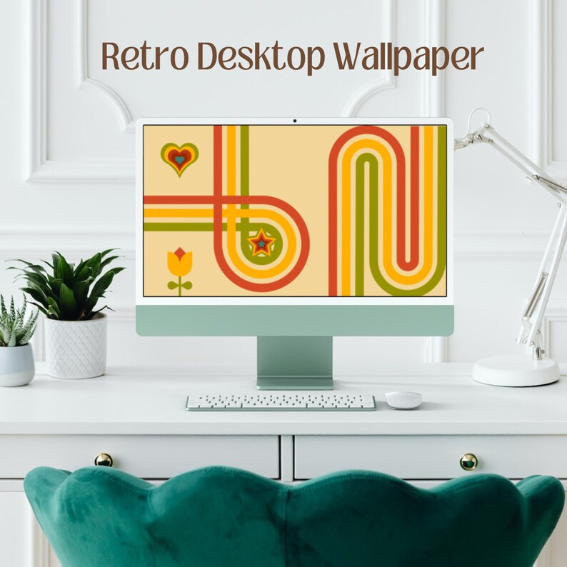 Retro Shapes Groovy Set of 3 Desktop Wallpapers, 4480 X 2520 Pixels ...